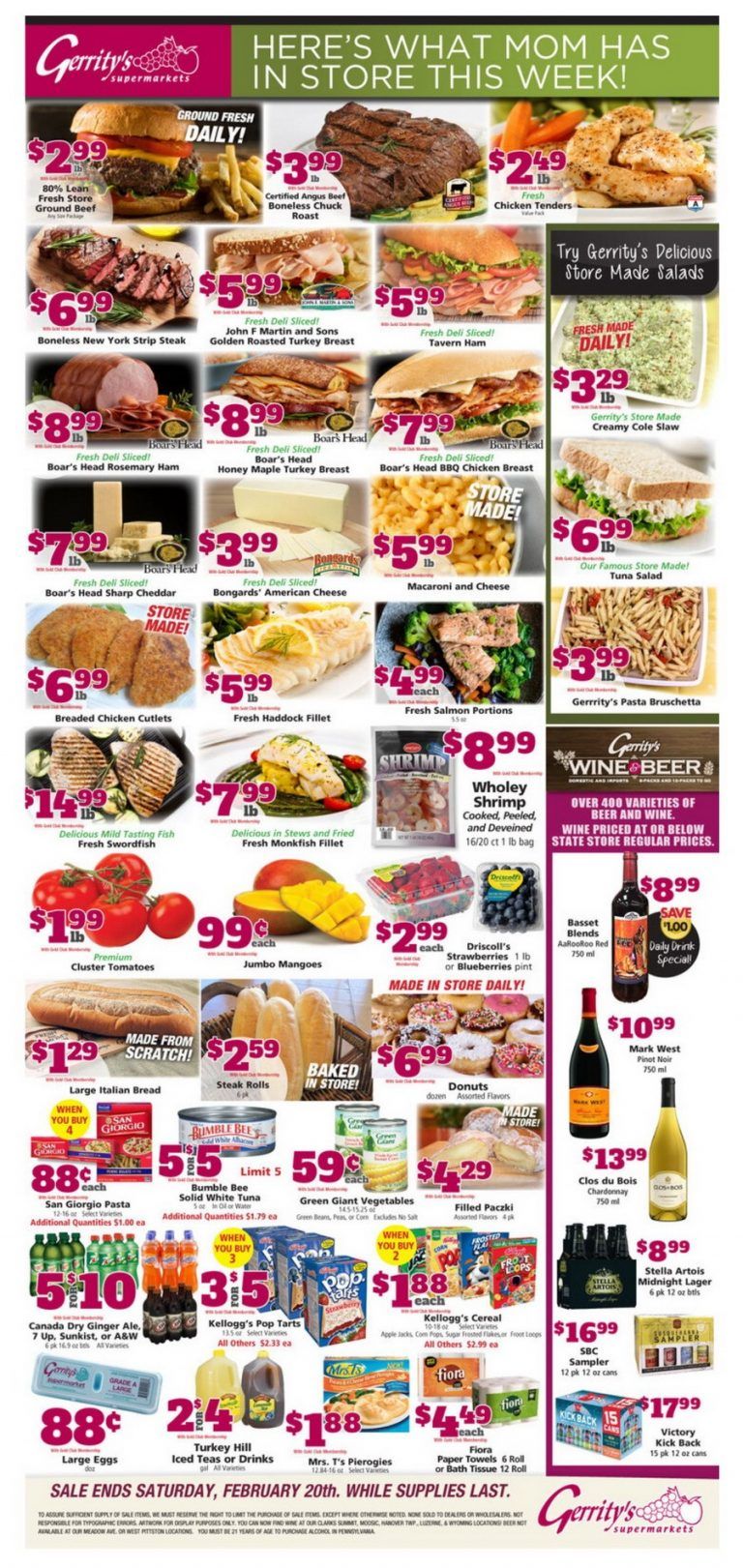 Gerrity's Supermarkets Weekly Ad Feb 14 – Feb 20, 2021