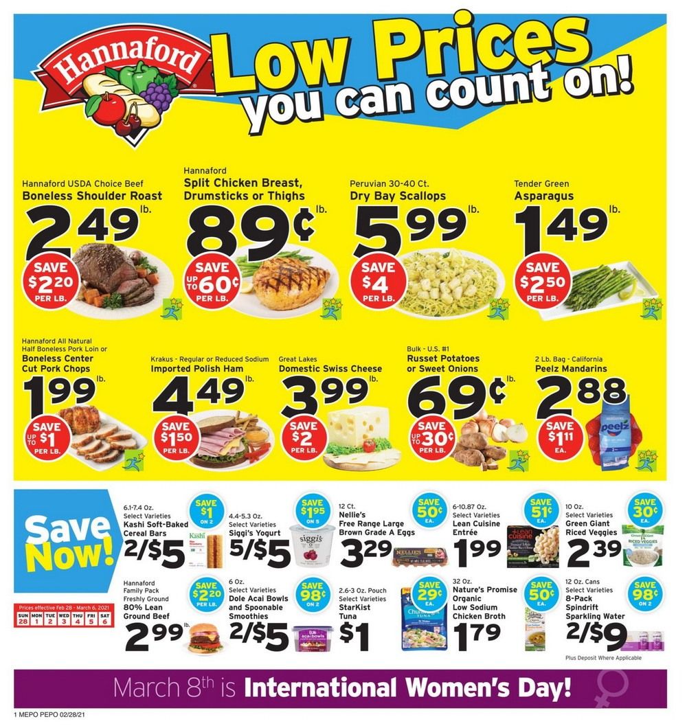 Hannaford Weekly Ad Feb 28 – Mar 06, 2021