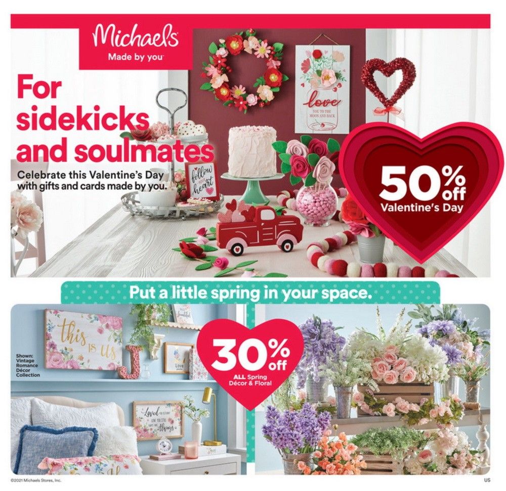 Michaels Weekly Ad Feb 07 – Feb 13, 2021