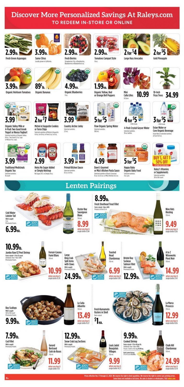 Raley's Supermarkets Weekly Ad Feb 17 – Feb 23, 2021
