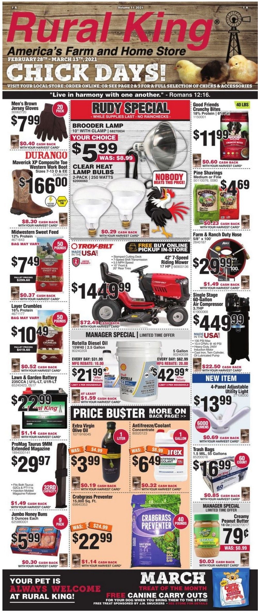 Rural King Weekly Ad Feb 28 – Mar 13, 2021