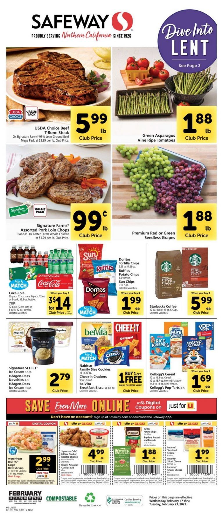 Safeway Weekly Ad Feb 17 – Feb 23, 2021