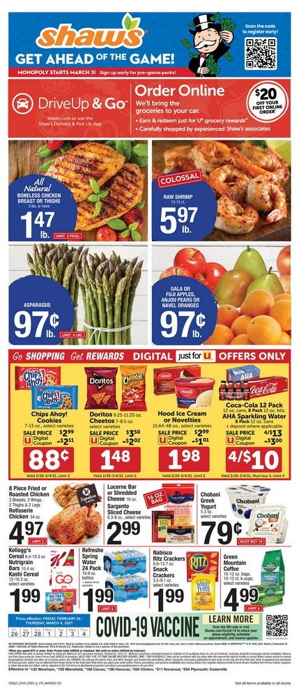 Shaw's Weekly Ad Feb 26 – Mar 04, 2021