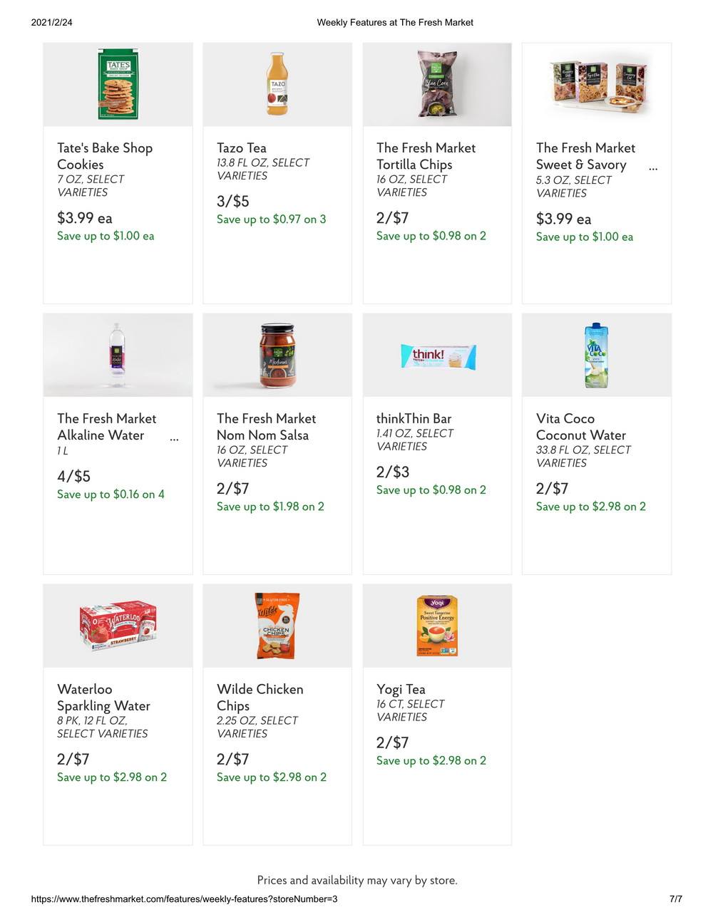 The Fresh Market Weekly Ad Feb 24 – Mar 02, 2021