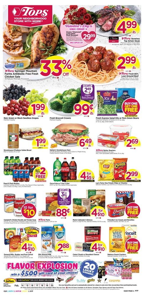 Tops Weekly Ad Feb 14 – Feb 20, 2021
