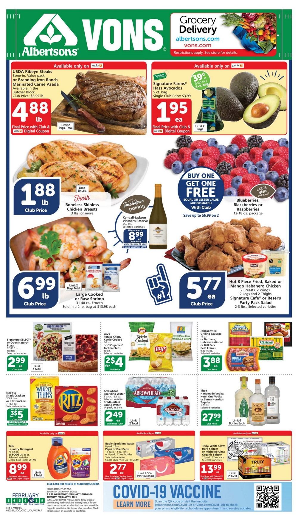 Vons Weekly Ad Feb 03 – Feb 09, 2021