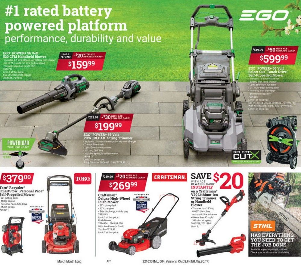 ACE Hardware Monthly Ad Mar 01 – Mar 31, 2021