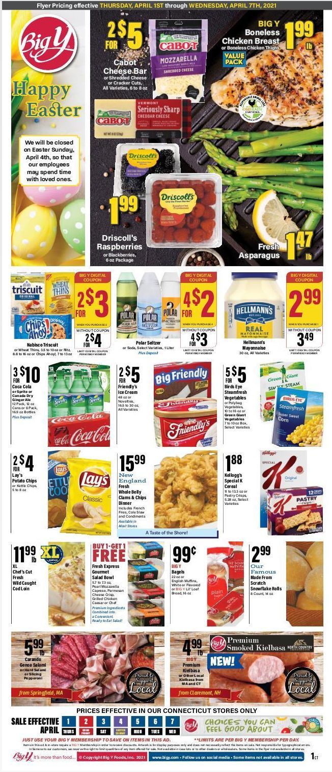 Big Y Weekly Ad Apr 01 – Apr 07, 2021