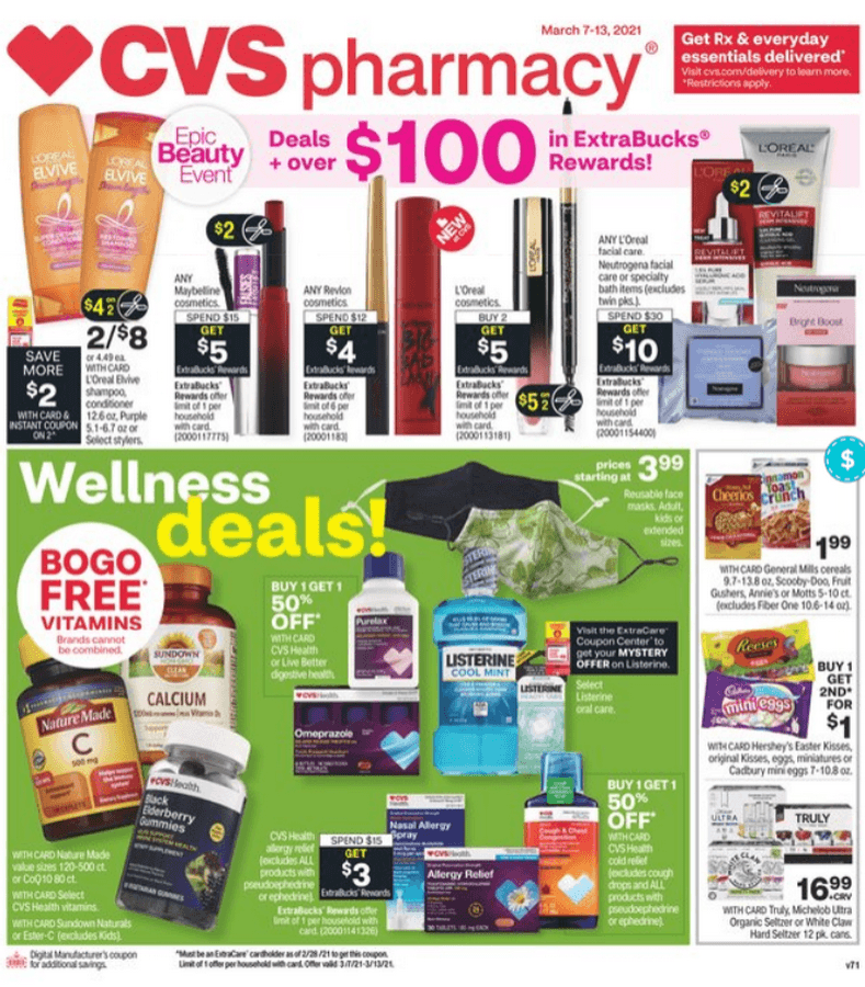 CVS Weekly Ad Mar 07 – Mar 13, 2021