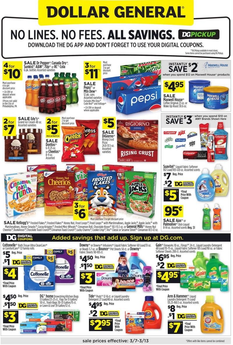 Dollar General Weekly Ad Mar 07 – Mar 13, 2021