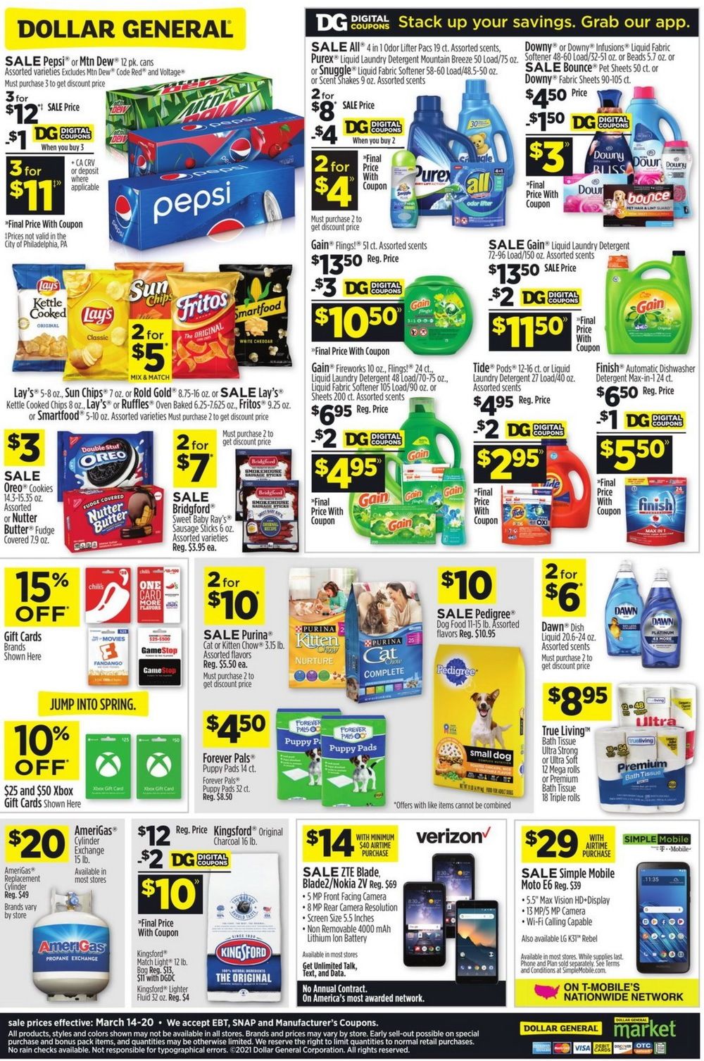 Dollar General Weekly Ad Mar 14 – Mar 20, 2021
