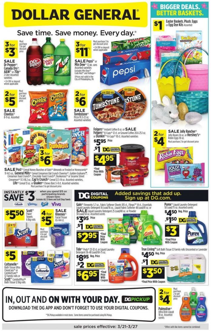 Dollar General Weekly Ad Mar 21 – Mar 27, 2021