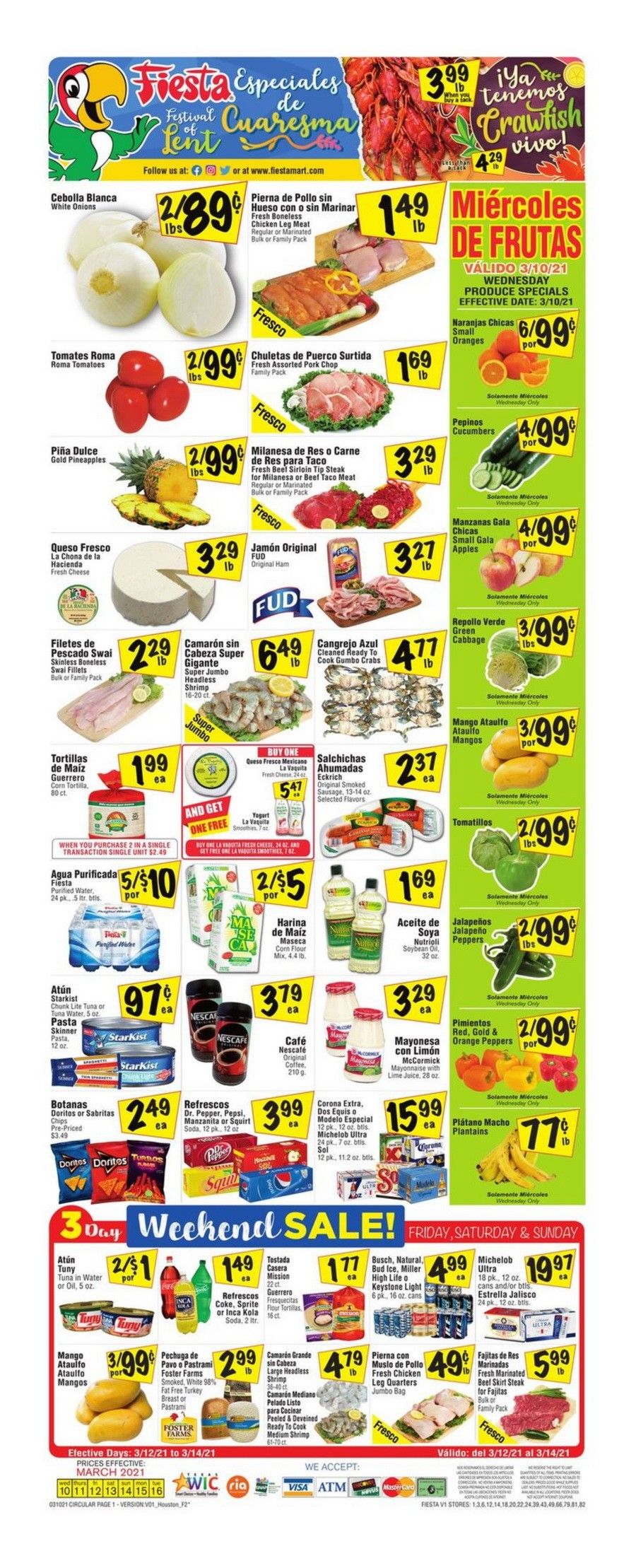 Fiesta Mart Weekly Ad Mar 10 – Mar 16, 2021