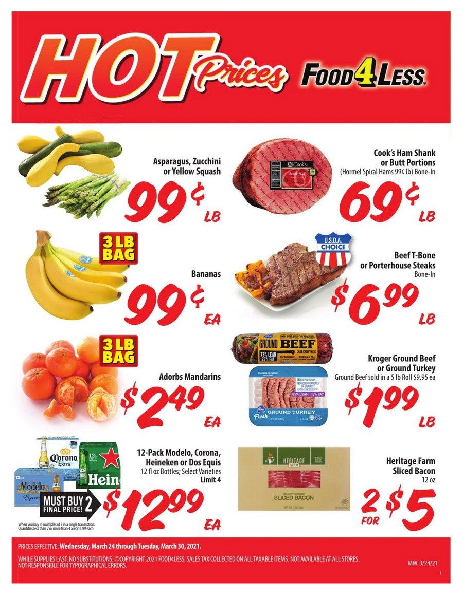 Food 4 Less Weekly Ad Mar 24 – Mar 30, 2021