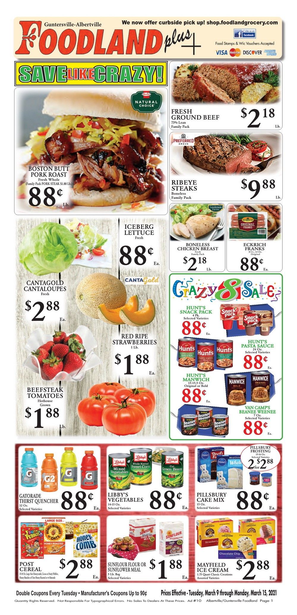 Foodland(US) Weekly Ad Mar 09 – Mar 15, 2021