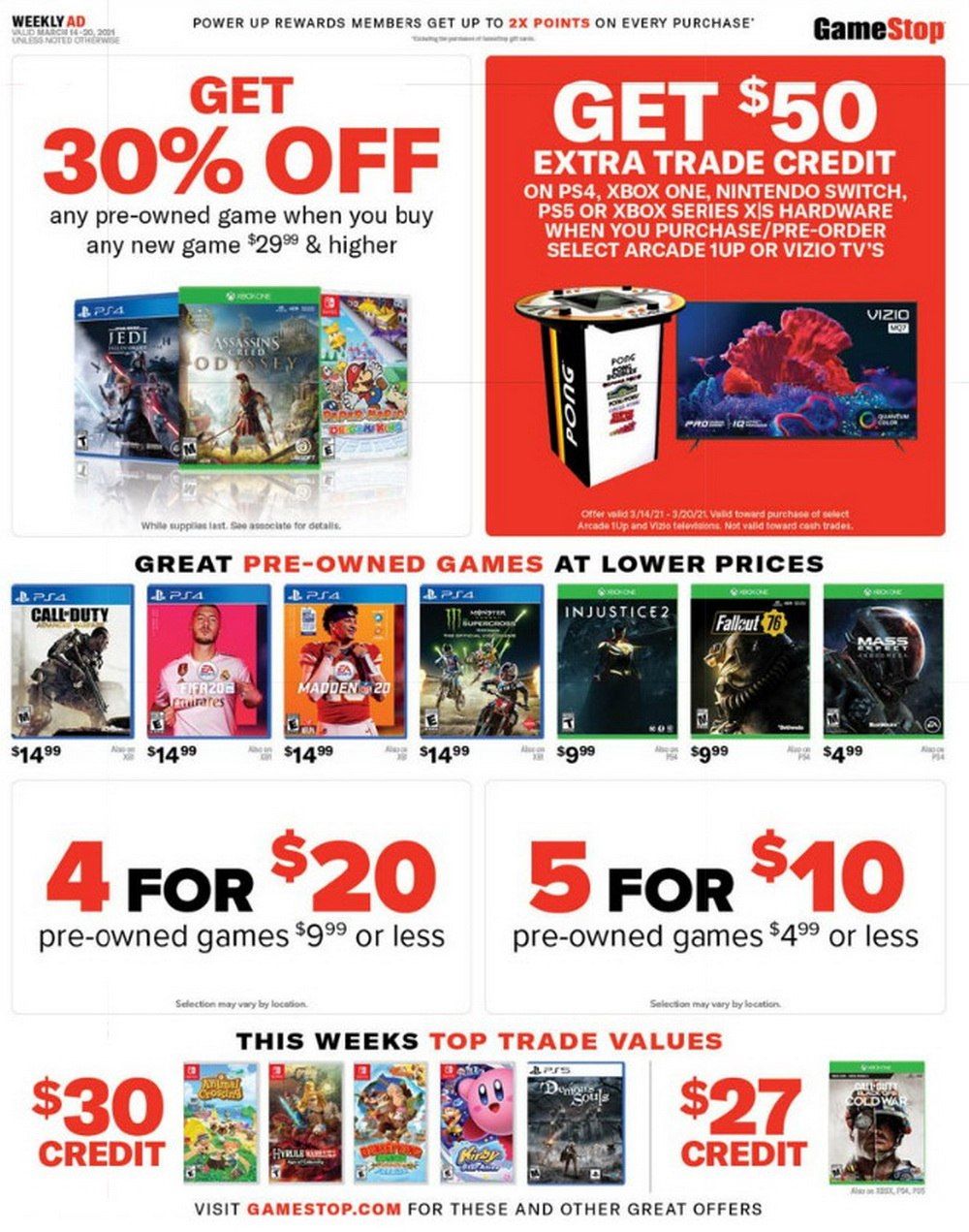 GameStop Weekly Ad Mar 14 – Mar 20, 2021