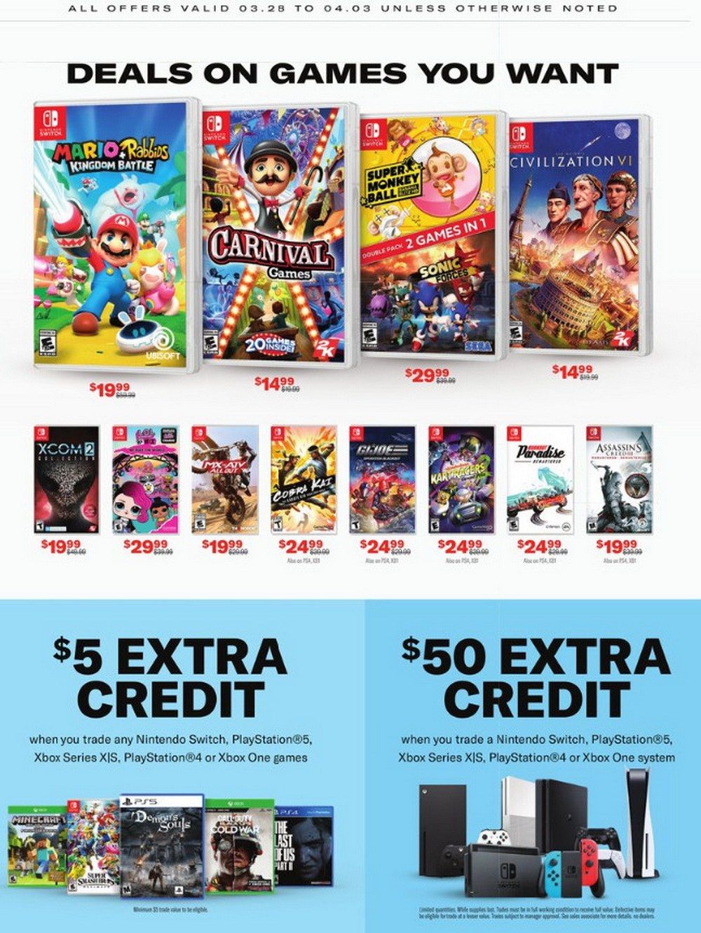 GameStop Spring Sale Ad Mar 28 – Apr 03, 2021