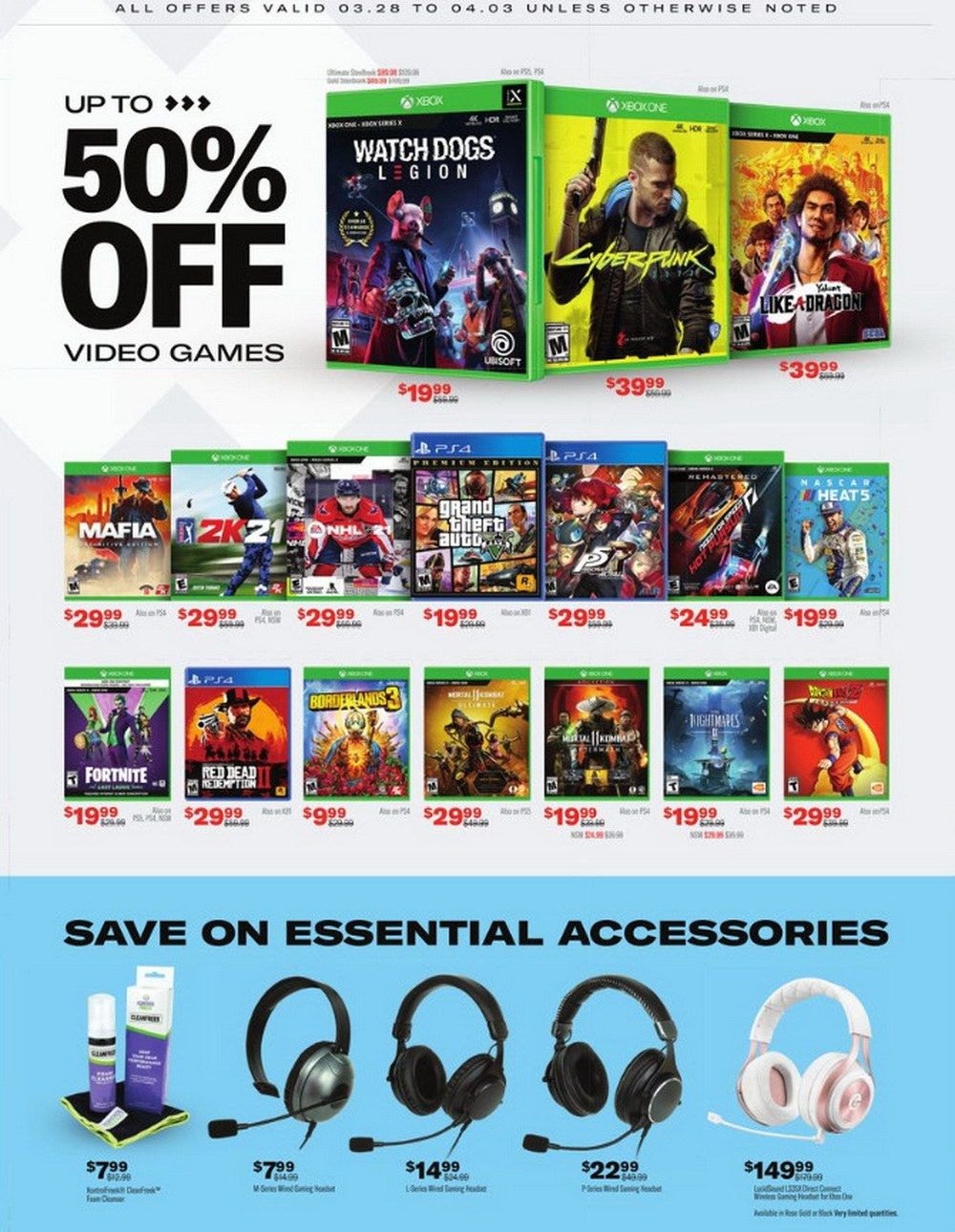GameStop Spring Sale Ad Mar 28 – Apr 03, 2021
