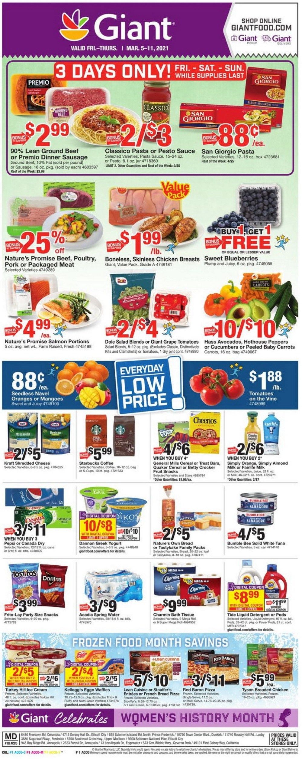 Giant Food Weekly Ad Mar 05 – Mar 11, 2021