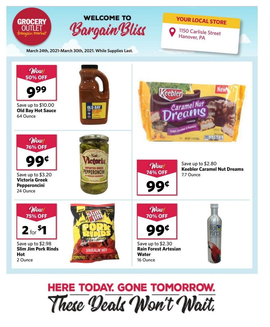 Grocery Outlet Weekly Ad Mar 24 – Mar 30, 2021