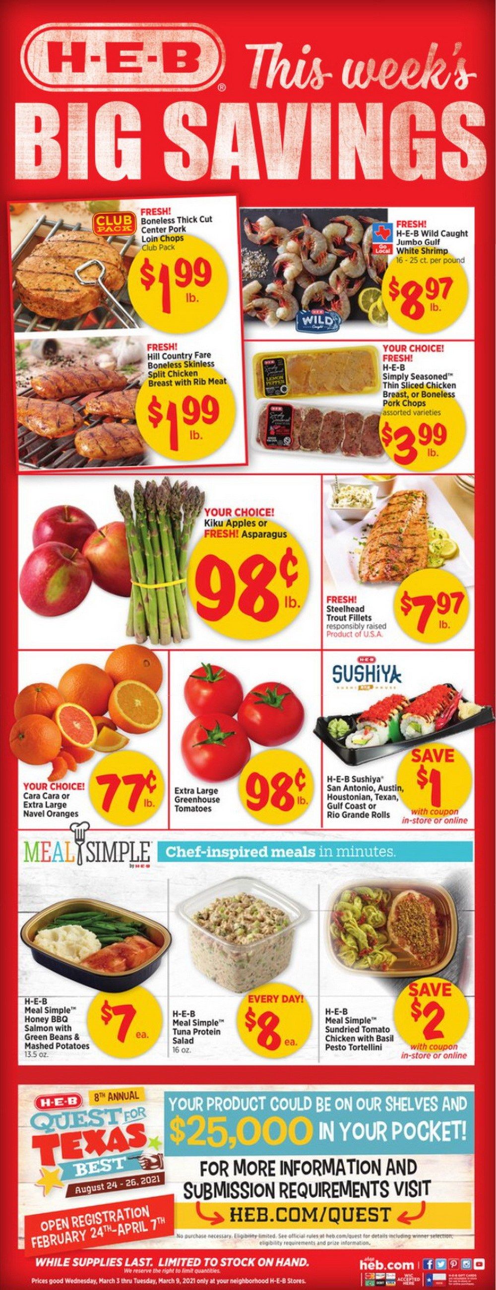 HEB Weekly Ad Mar 03 – Mar 09, 2021