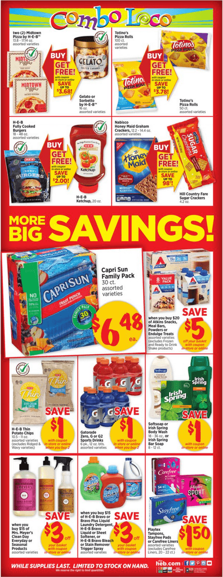 HEB Weekly Ad Mar 17 – Mar 23, 2021