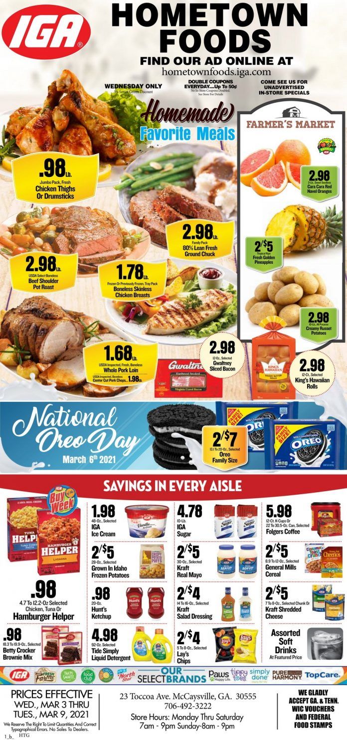 IGA Weekly Ad Mar 03 – Mar 09, 2021