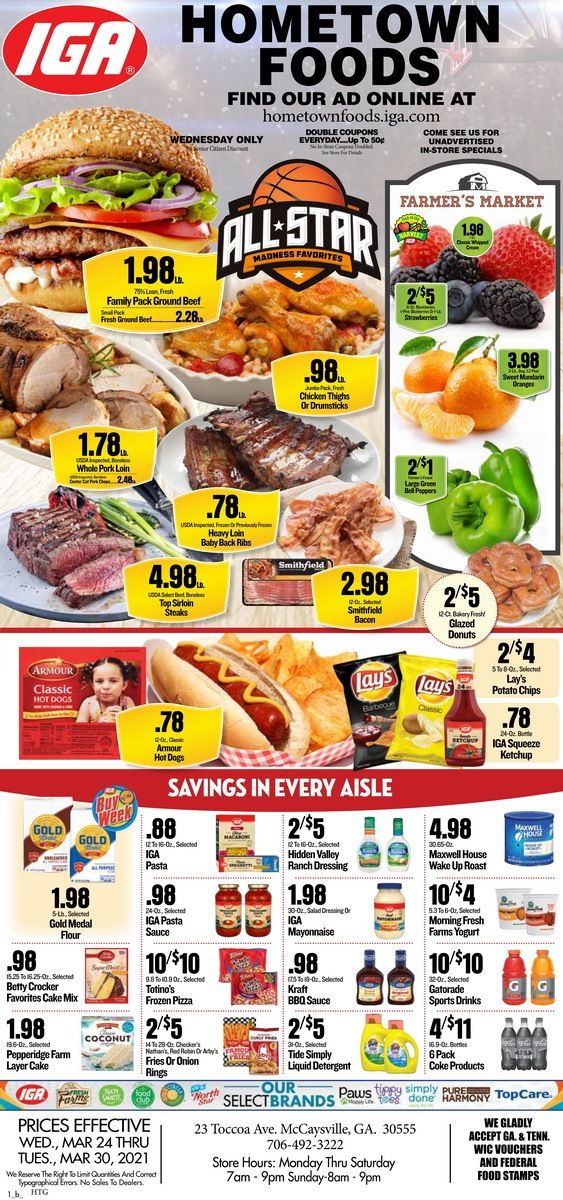 IGA Weekly Ad Mar 24 – Mar 30, 2021