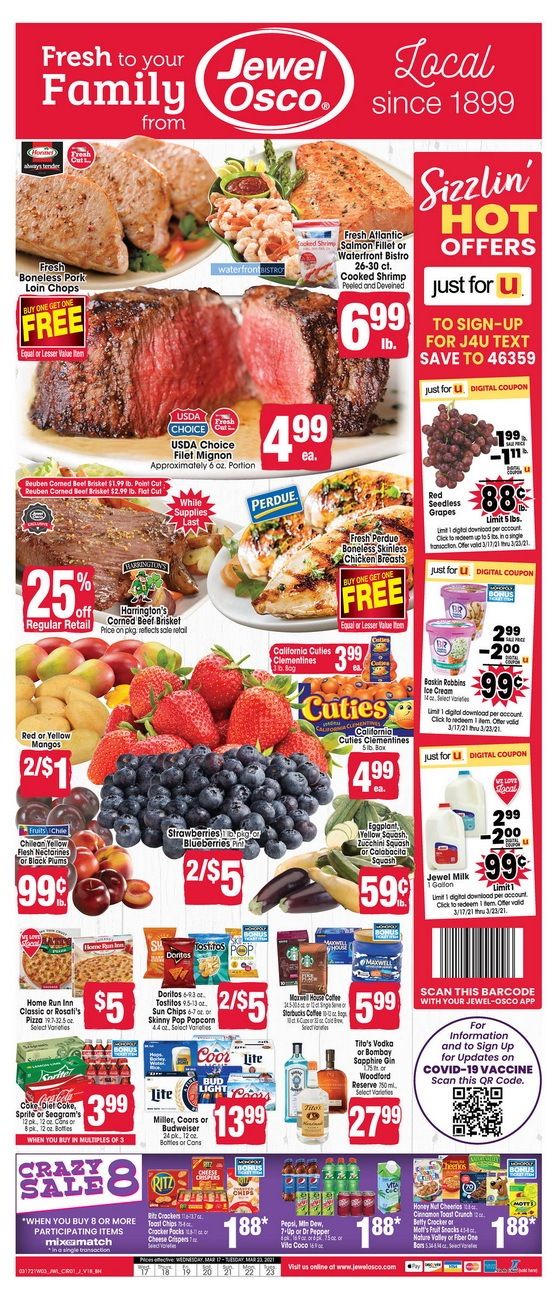 Jewel Osco Weekly Ad Mar 17 – Mar 23, 2021