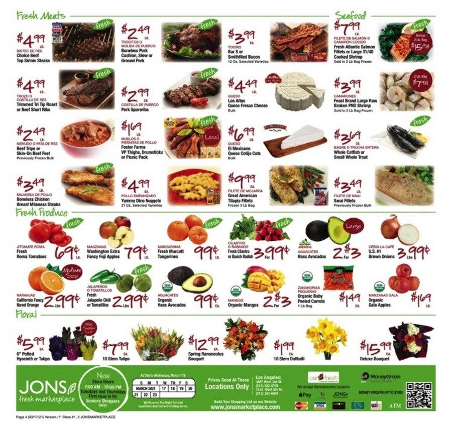 Jons Weekly Ad Mar 17 – Mar 23, 2021