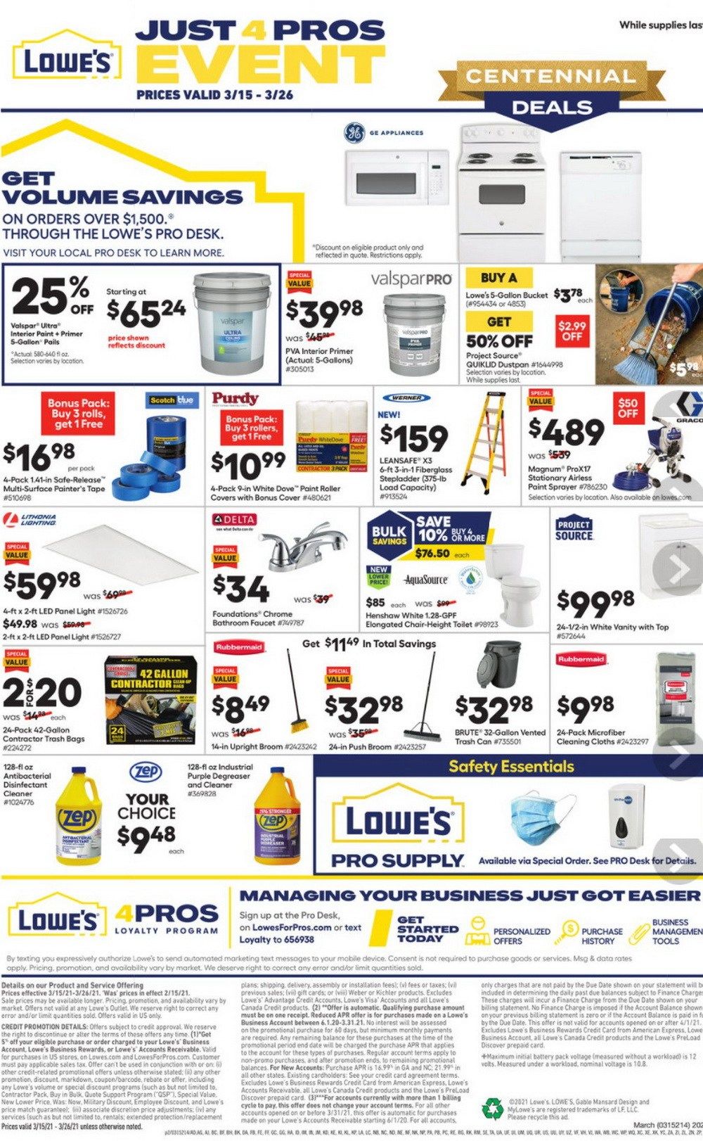 Lowe's Weekly Ad Mar 15 – Mar 26, 2021