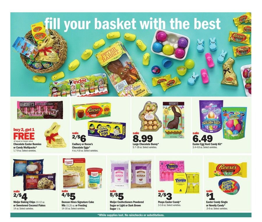 Meijer Easter Ad Mar 21 – Mar 27, 2021