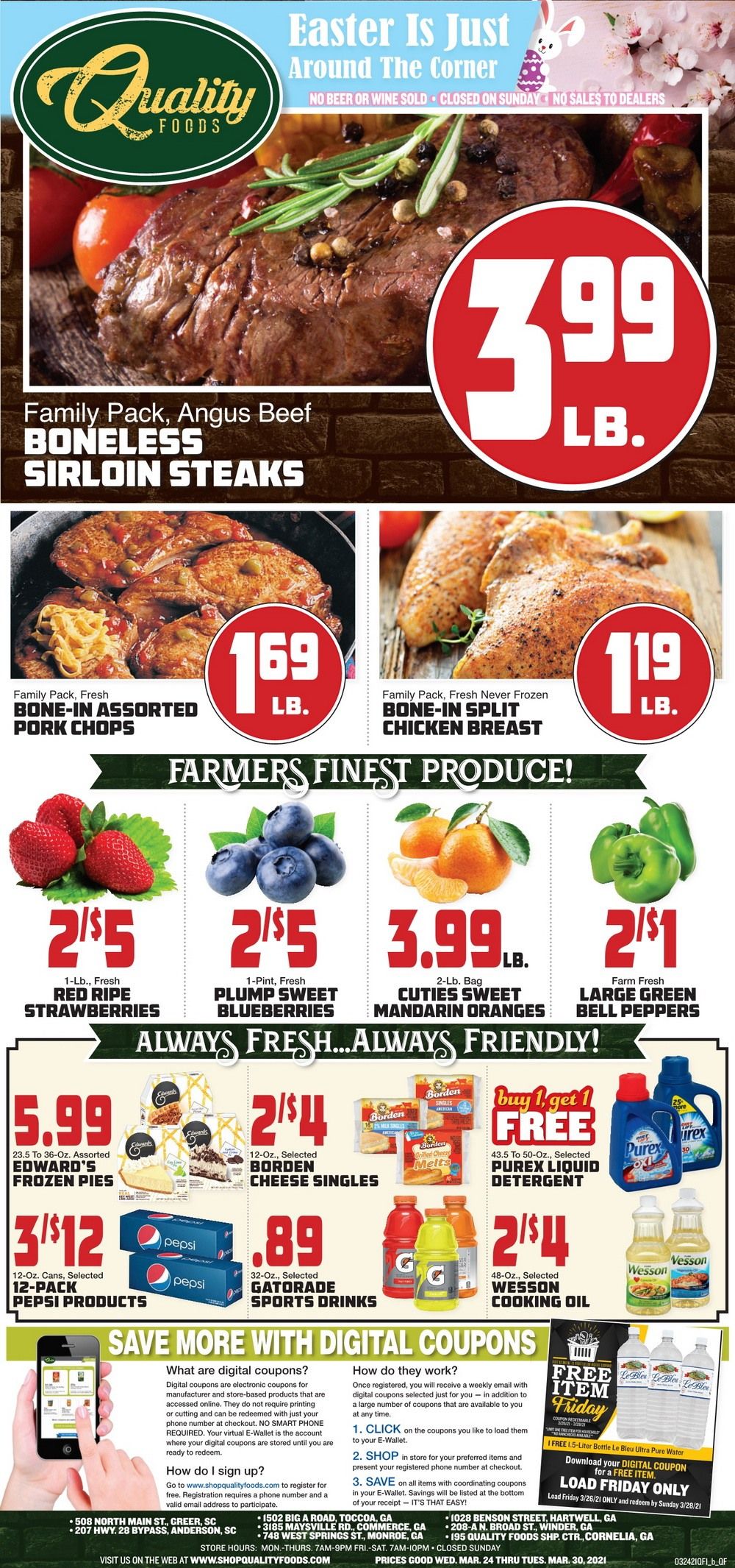 Quality Foods Weekly Ad Mar 24 – Mar 30, 2021
