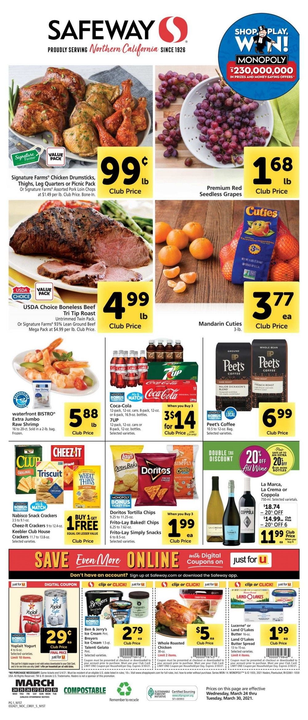 Safeway Weekly Ad Mar 24 – Mar 30, 2021
