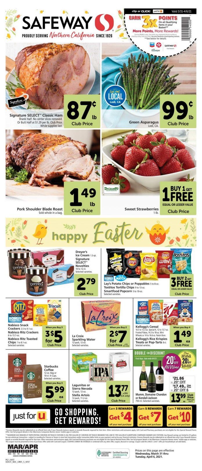 Safeway Weekly Ad Mar 31 – Apr 06, 2021