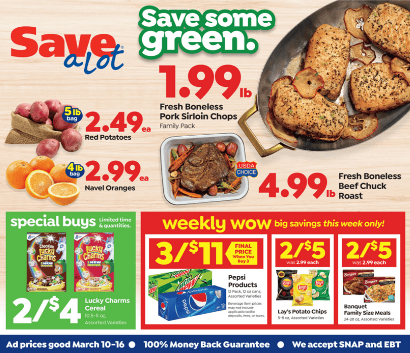 Save A Lot Weekly Ad Mar 10 – Mar 16, 2021