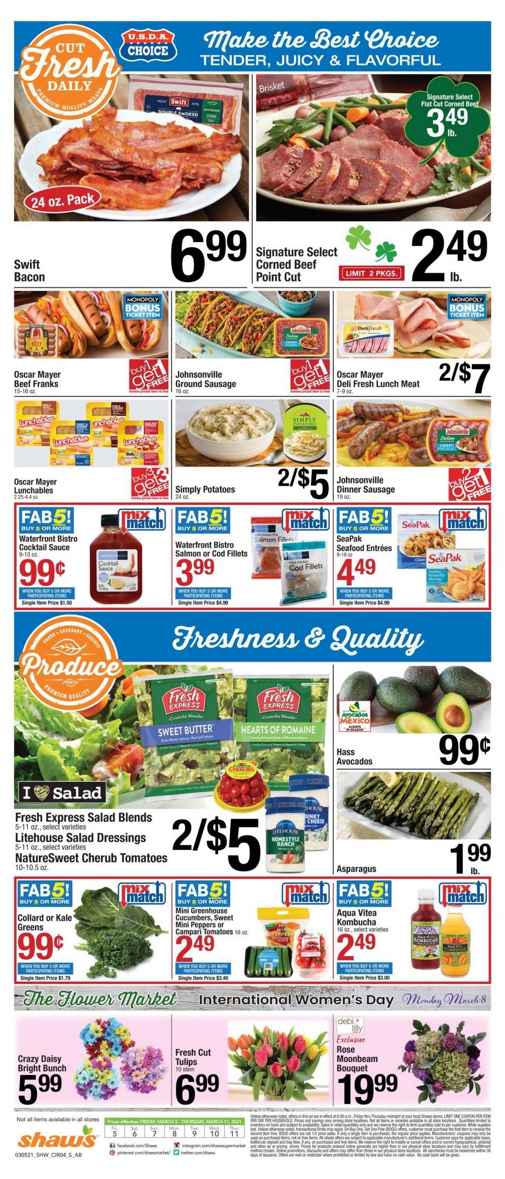 Shaw's Weekly Ad Mar 05 – Mar 11, 2021