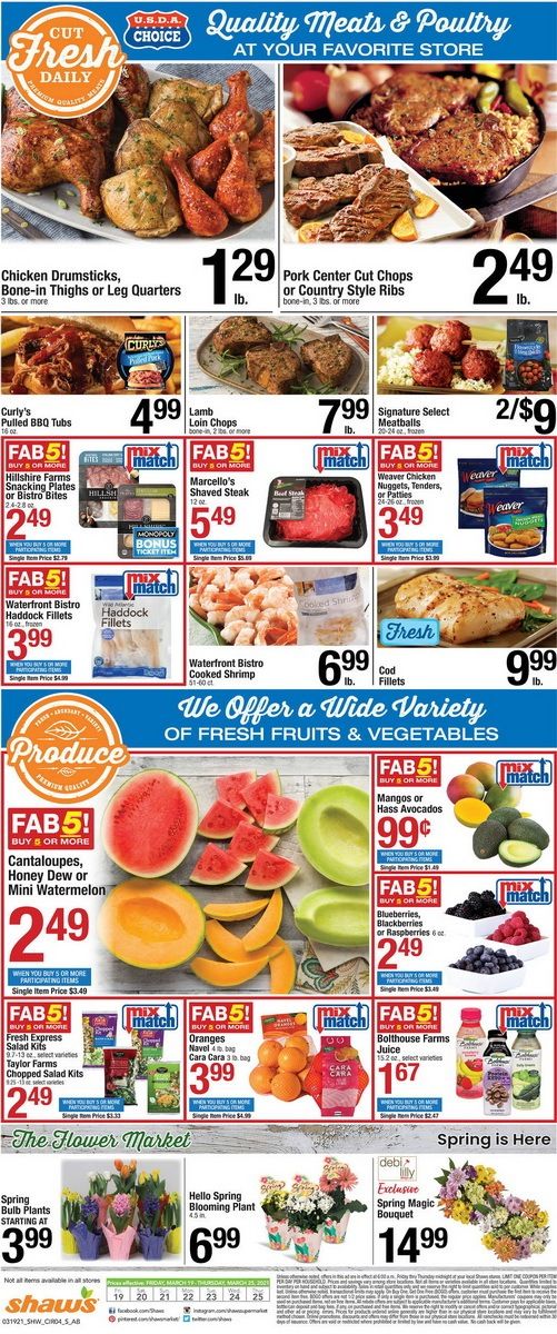 Shaw's Weekly Ad Mar 19 – Mar 25, 2021