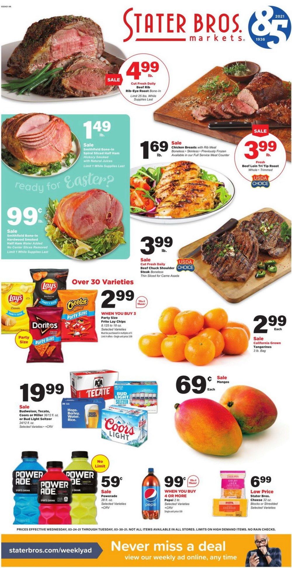 Stater Bros Weekly Ad Mar 24 – Mar 30, 2021