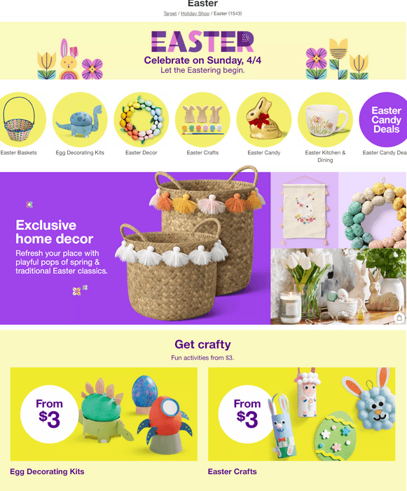 Target Easter Circular Sales