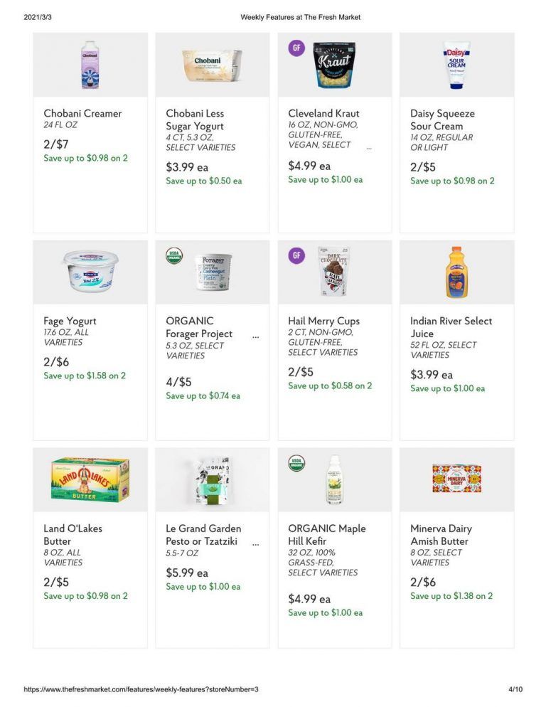 The Fresh Market Weekly Ad Mar 03 – Mar 09, 2021