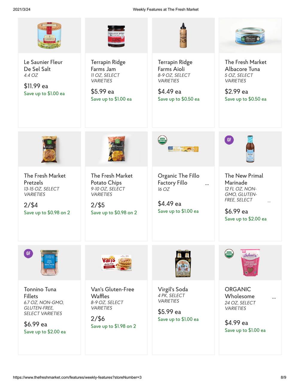 The Fresh Market Weekly Ad Mar 24 – Mar 30, 2021