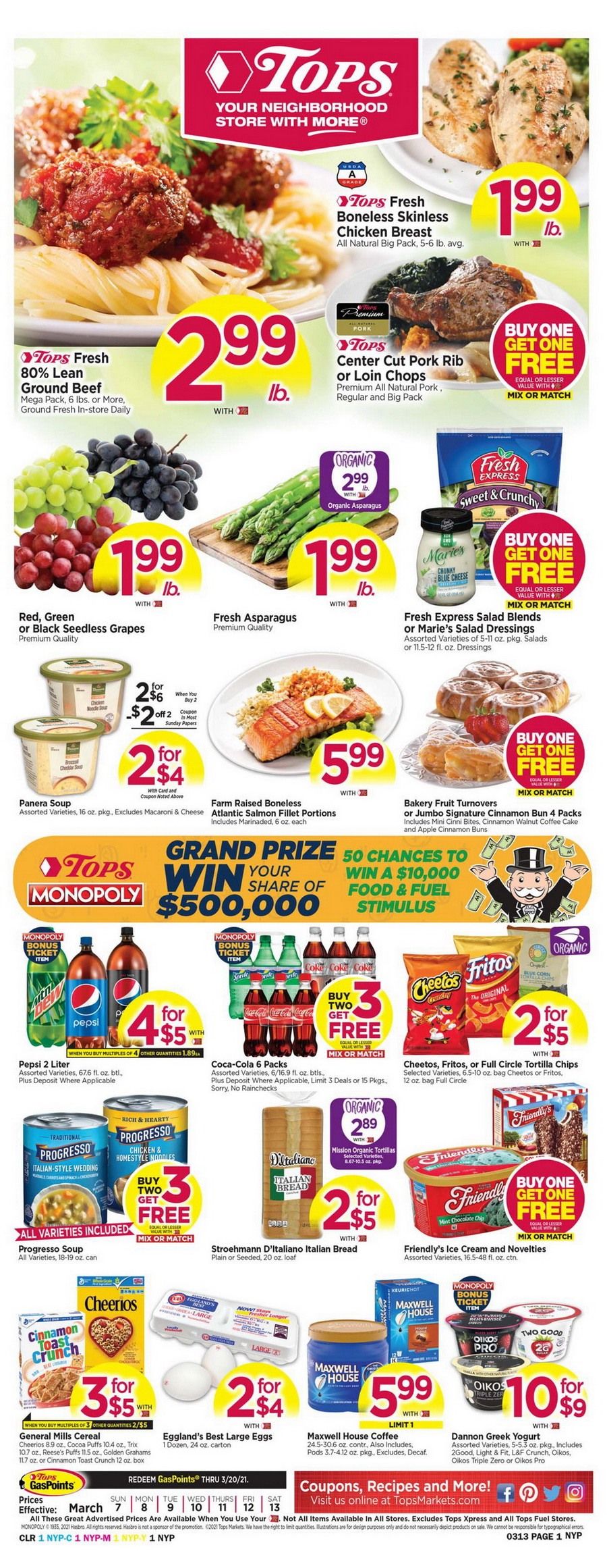 Tops Weekly Ad Mar 07 – Mar 13, 2021