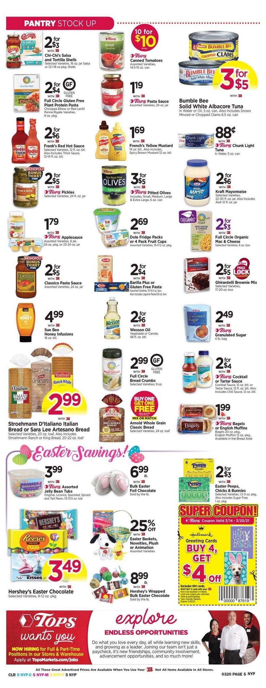 Tops Weekly Ad Mar 14 – Mar 20, 2021