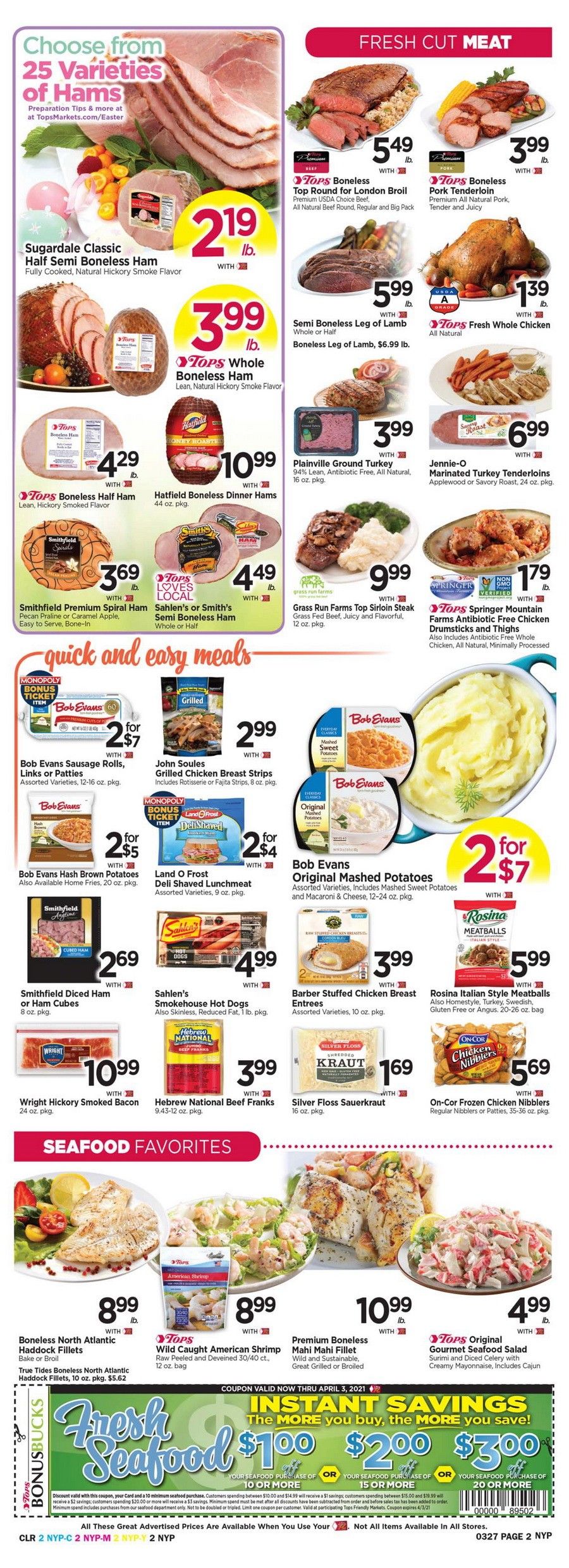 Tops Weekly Ad Mar 21 – Mar 27, 2021