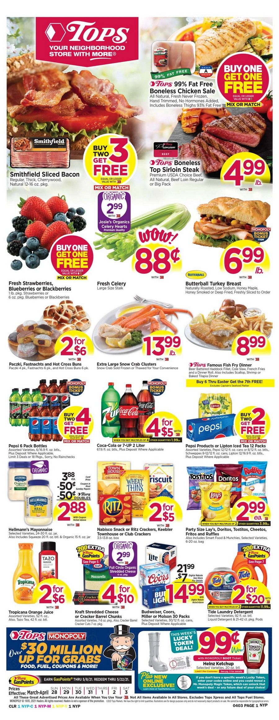 Tops Weekly Ad Mar 28 – Apr 03, 2021