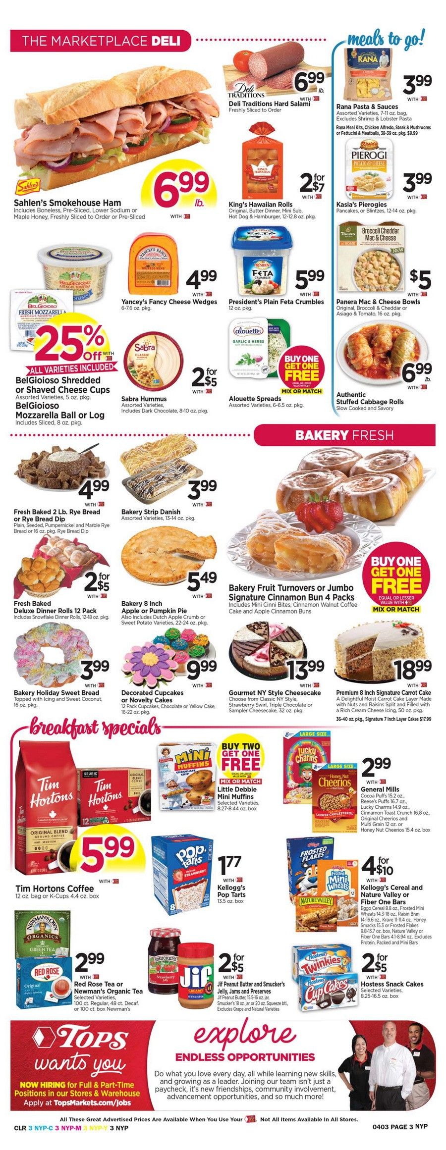 Tops Weekly Ad Mar 28 – Apr 03, 2021