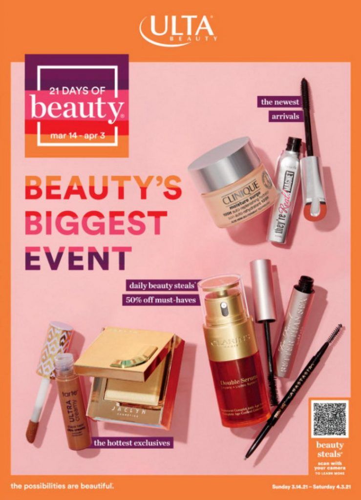 Ulta Beauty Weekly Ad Mar 14 – Apr 03, 2021