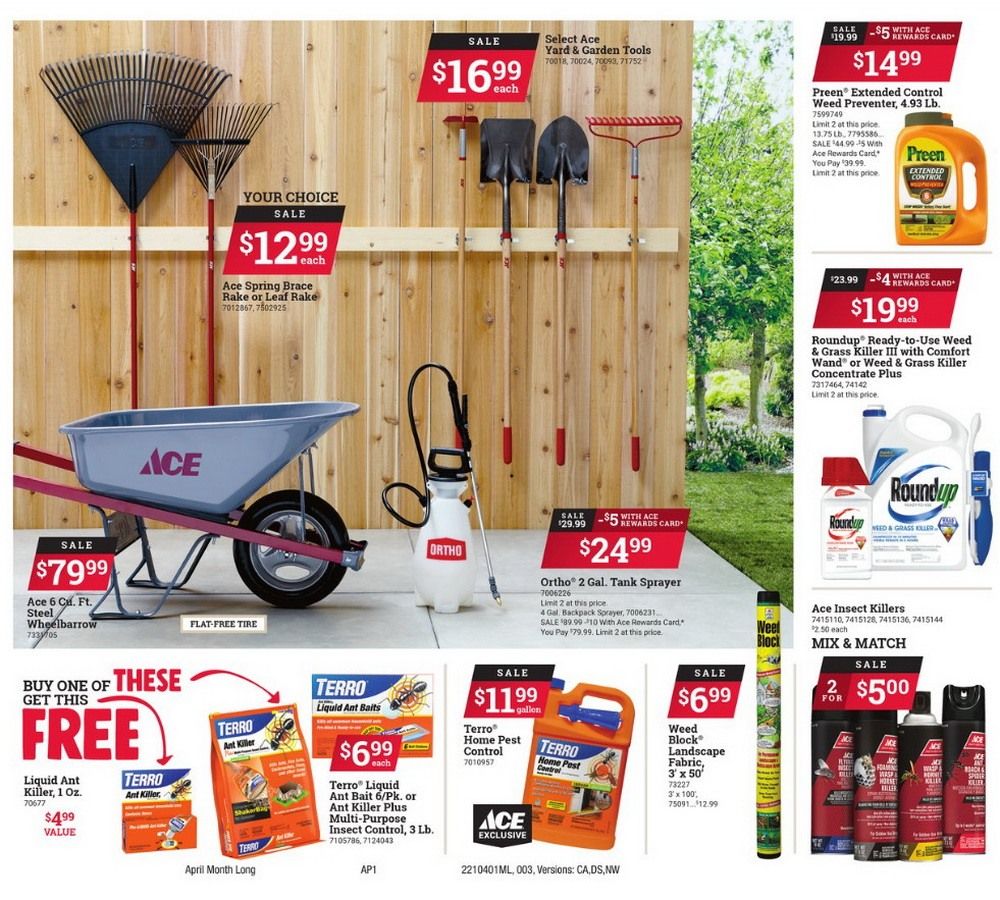 ACE Hardware Monthly Ad Apr 01 – Apr 30, 2021