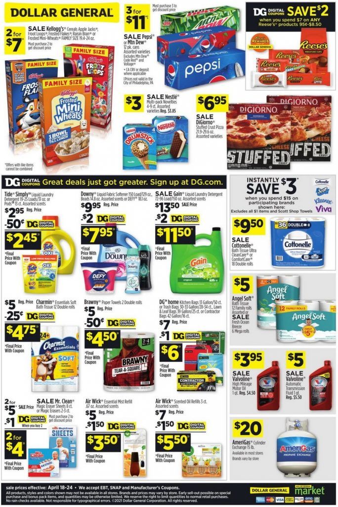 Dollar General Weekly Ad Apr 18 – Apr 24, 2021